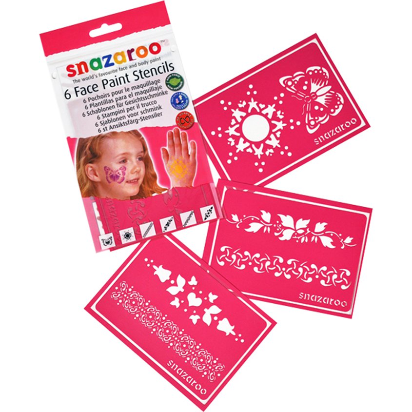 Snazaroo Face Paint Stencils (6pk) – Party Delights Wondergroup