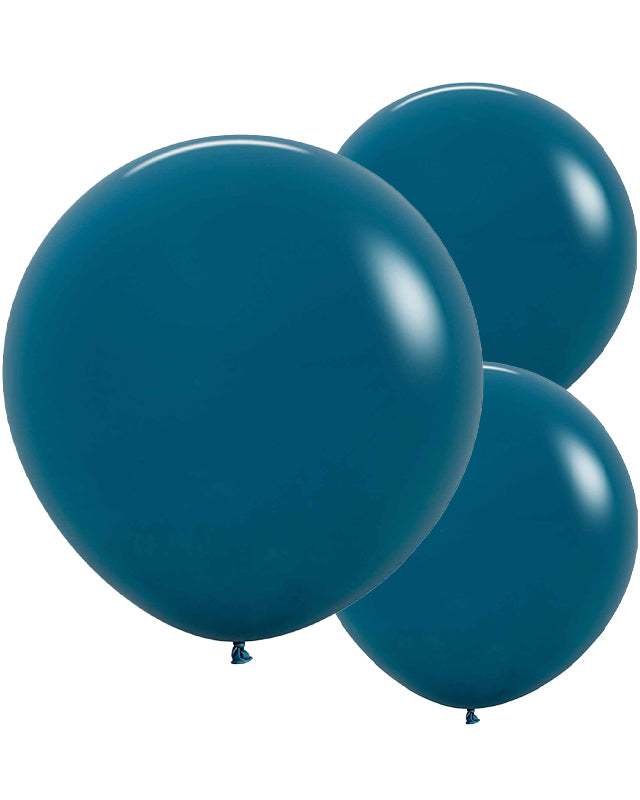 Deep Teal Balloons - 24" Latex (3pk) – Party Delights Wondergroup