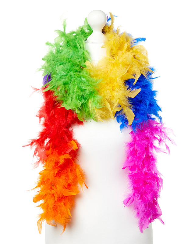 Rainbow Feather Boa -180cm – Party Delights Wondergroup