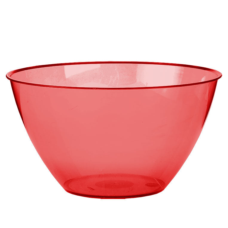 Red Plastic Swirl Bowl - 680ml – Party Delights Wondergroup