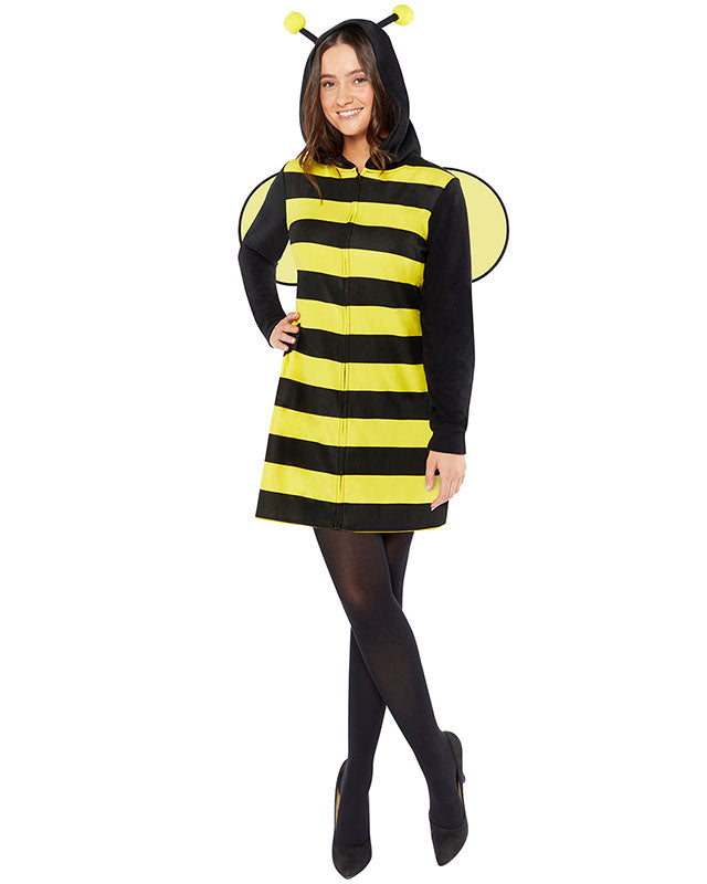 Bee Fleece Dress - Adult Costume – Party Delights Wondergroup
