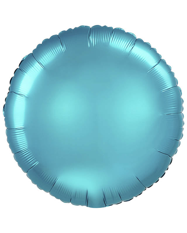 Satin Aqua Blue Round Balloon - 18" Foil – Party Delights Wondergroup