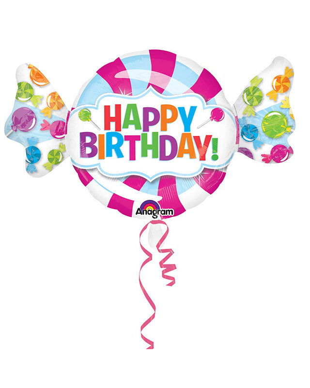 Sweet Shop Happy Birthday Balloon - 40" Foil – Party Delights Wondergroup