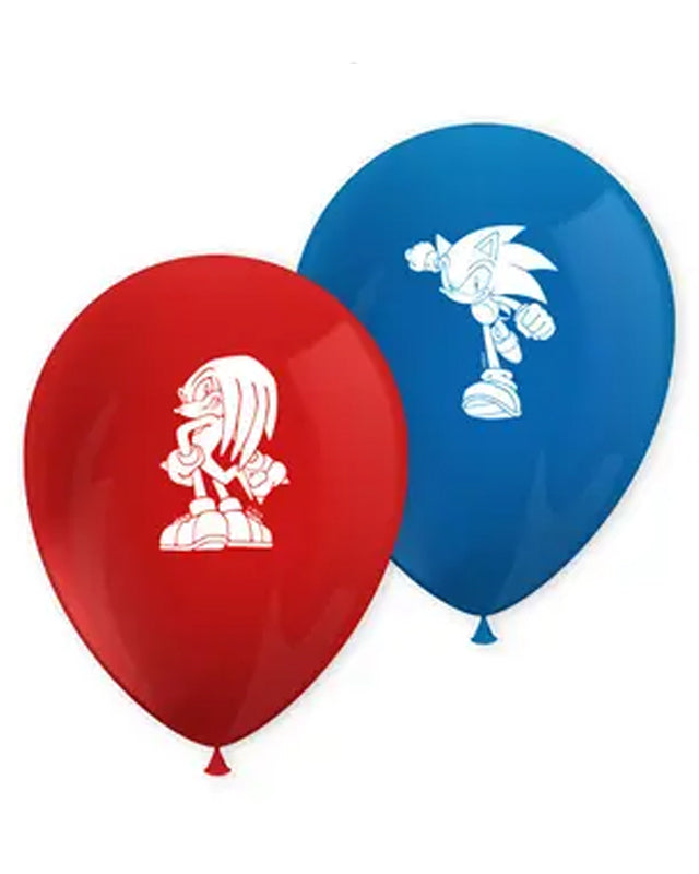 Sonic Speed Balloons - 12" Latex (8pk) – Party Delights Wondergroup