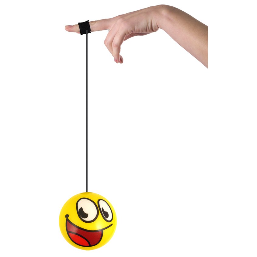 Smiley Face Finger Return Ball – Party Delights Wondergroup