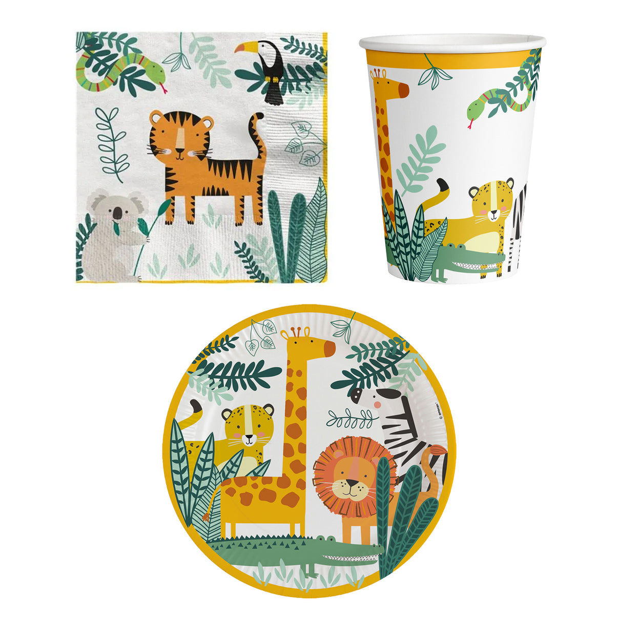 Get Wild Safari Party - Value Party Pack for 8 – Party Delights Wondergroup